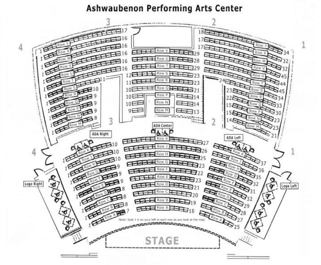 Seating Chart | Ashwaubenon PAC | Green Bay